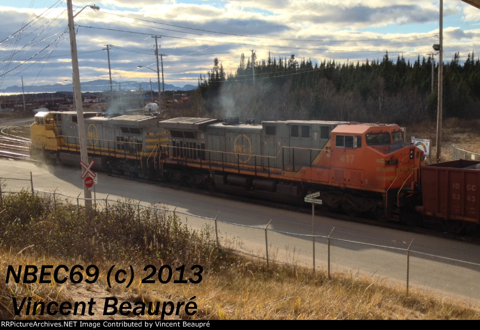 QNS&L 417 on the 409 Southbound Iron Ore